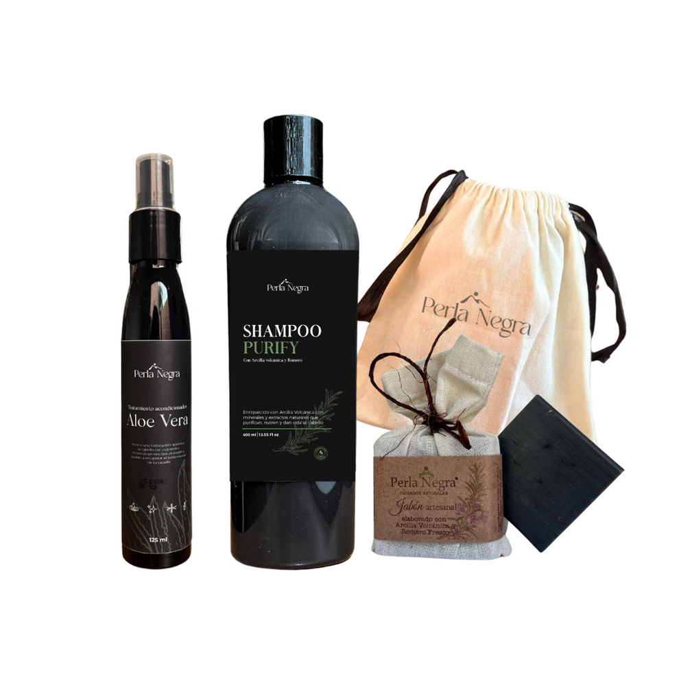 Kit Purify – Perla Negra Cuidados Naturales